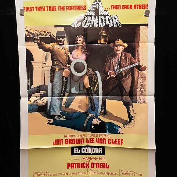 Art | 197 El Condor One Sheet Movie Poster Jim Brown Lee Van Cleef ...